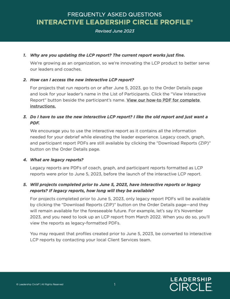 LCgo-LCP - How to Deliver - Leadership Circle®